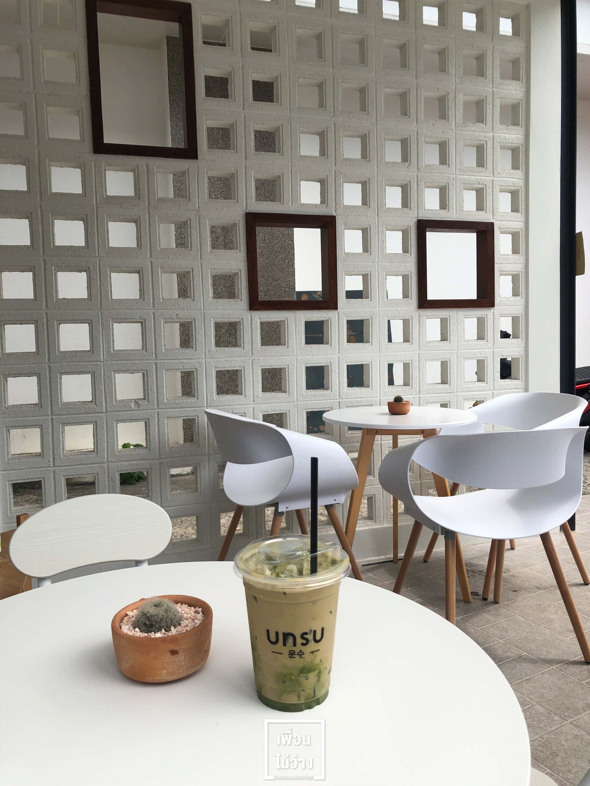 Unsu อุนซู คาเฟ่ ย่านจุติ ร้านอร่อยคาเฟ่มูจิมูจิ สไตล์ญี่ปุ่น